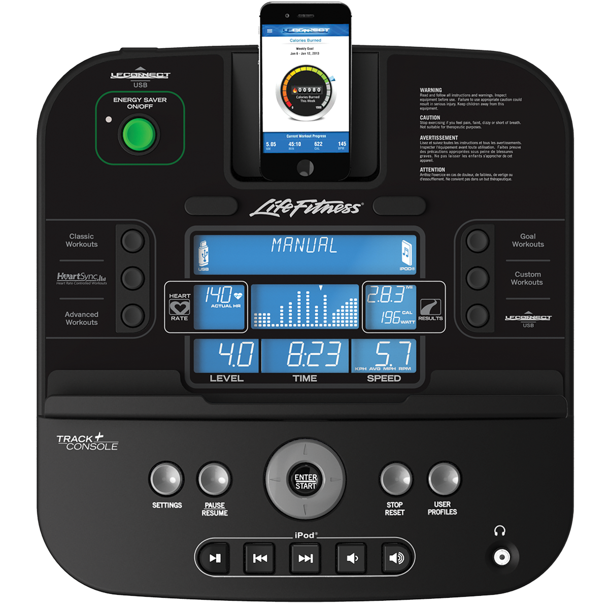 Life Fitness RS1 Recumbent Bike With Track Connect Console – Fitness ...